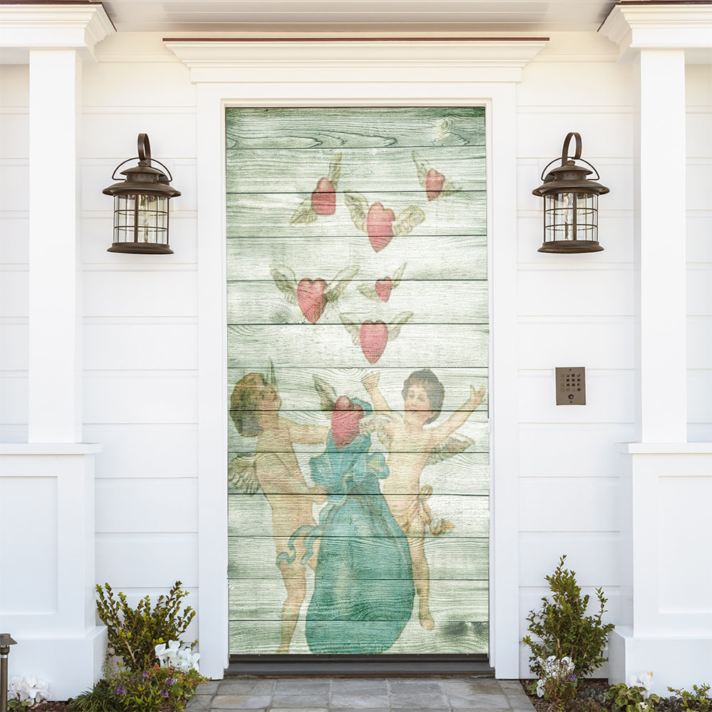 The Holiday Aisle® Angels with Hearts Door Mural - Wayfair Canada