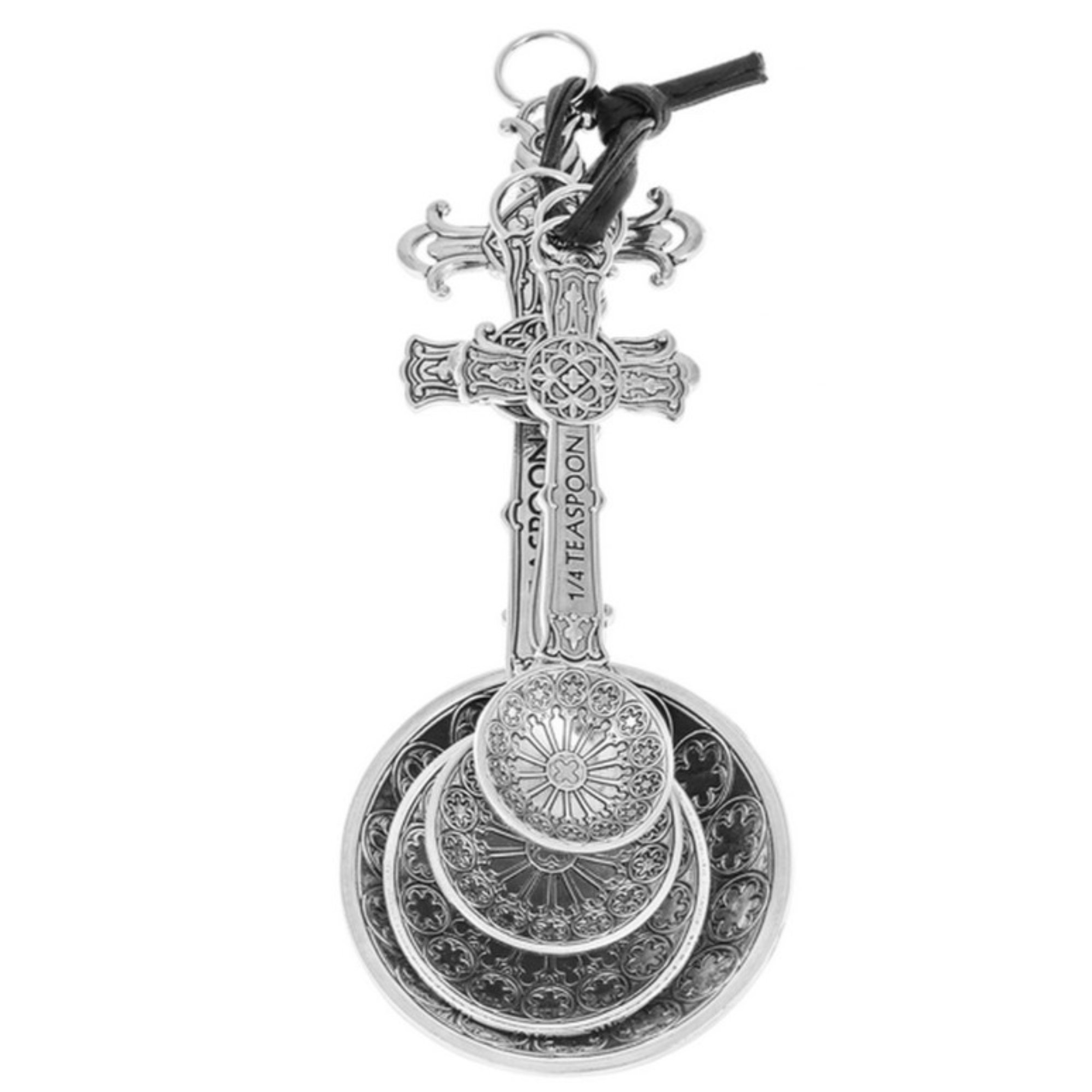 Ganz 4-Piece Zinc Alloy Measuring Spoon Set For Kitchen, Crosses | Wayfair