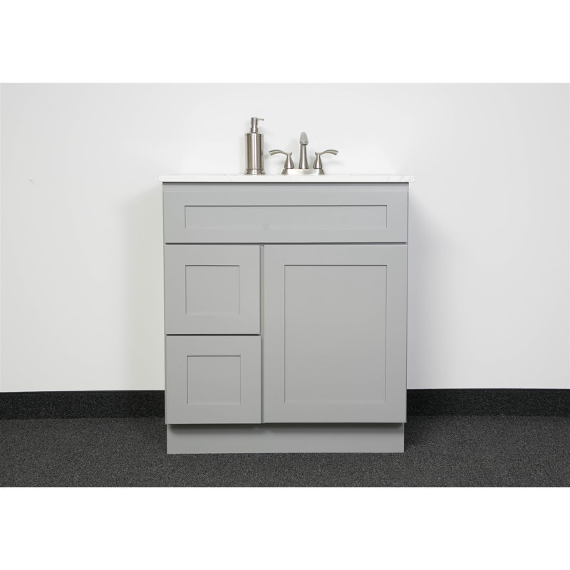 United Cabinetry 30'' Bathroom Vanity Base Only & Reviews | Wayfair