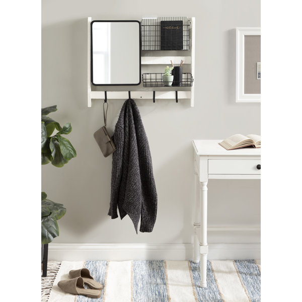 Kate and Laurel Tanner Metal Wall Organizer with Key Hooks & Reviews ...