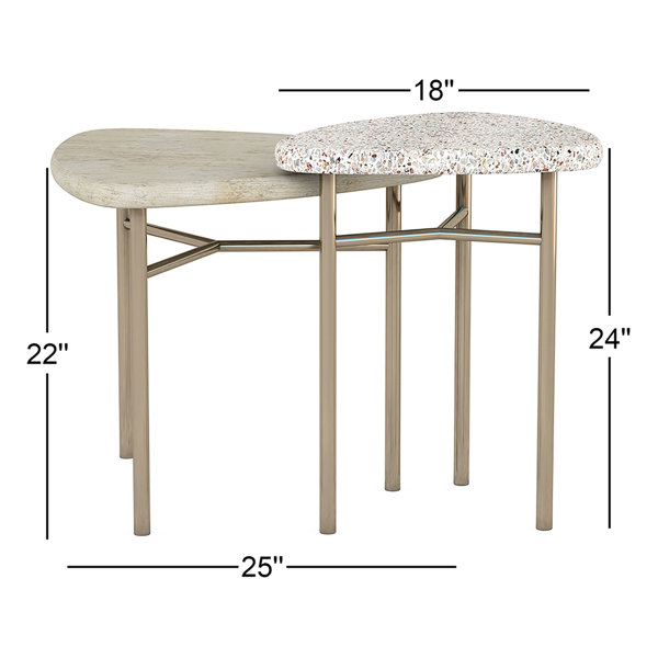 Joss & Main Trevor Stone 3 Legs Coffee Table | Joss & Main