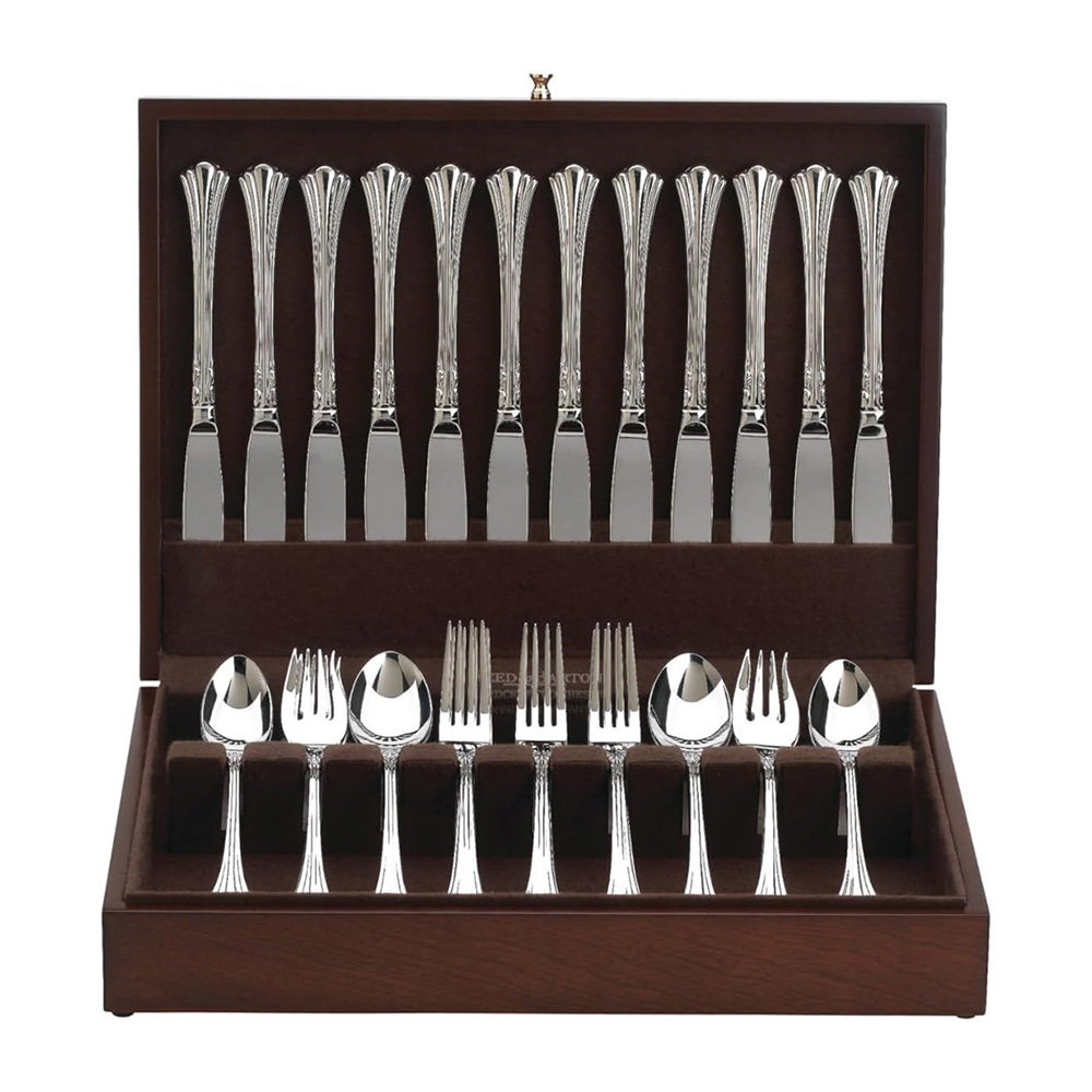 Reed & Barton Promotional Brown Silverware Chest with Brown Lining ...