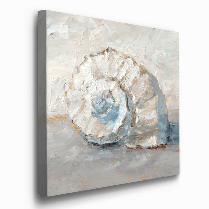 Highland Dunes " Blue Shell Study III " Print on Canvas & Reviews | Wayfair