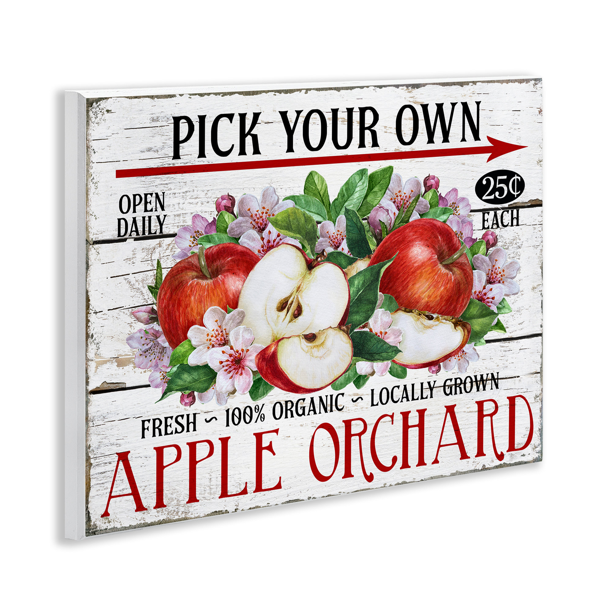 August Grove Pick Your Own Apples Wall Plaque Art by Creatif Belle ...