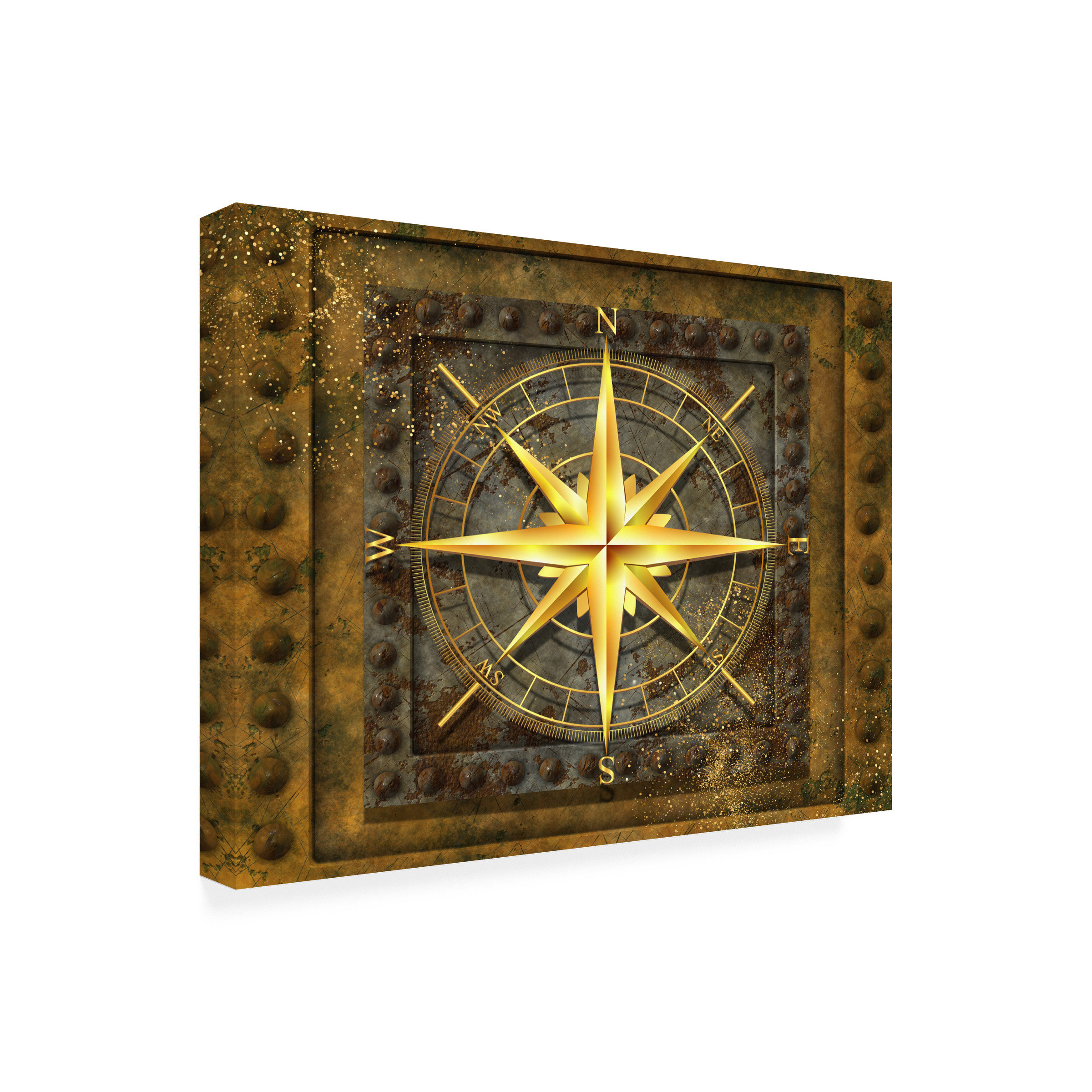 Williston Forge Tina Mitchell Steampunk Compass Canvas Art - Wayfair Canada