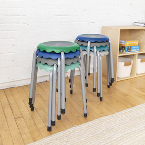 ECR4Kids Daisy Stackable Stool Set, Flexible Seating, 8-Piece | Wayfair