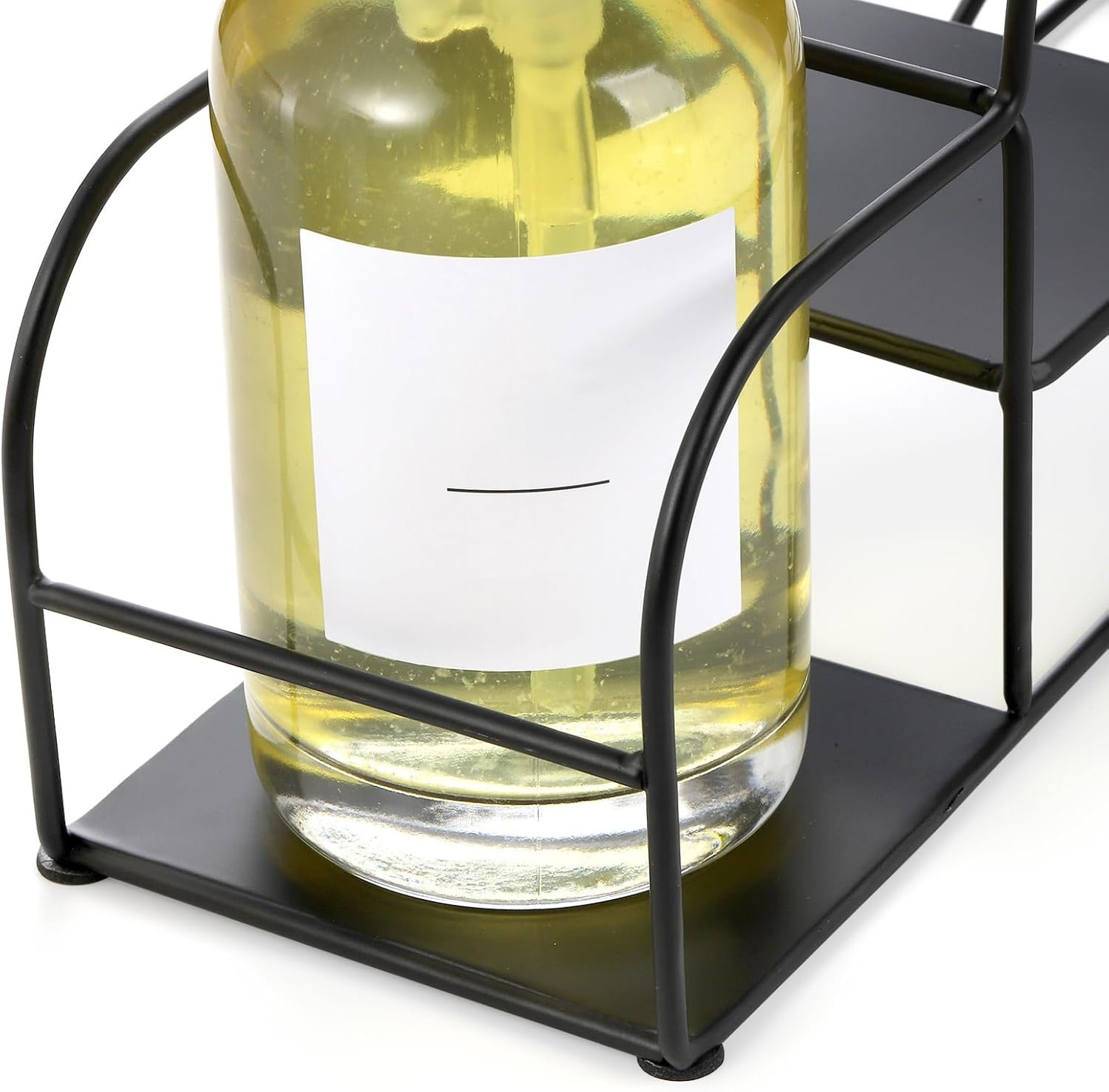 Latitude Run® 4-Tier Syrup Bottle Holder, Iron 4 Compartment Bottle ...