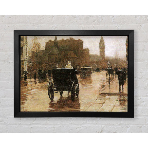 Bright Star Hassam Columbus Avenue - Single Picture Frame Print ...