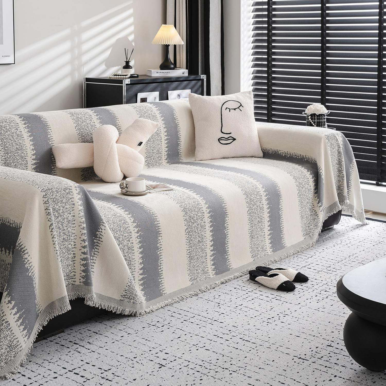 Latitude Run® Grey Couch Cover Pet Furniture Protector Sofa Slipcover ...