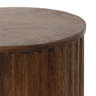 Latitude Run® Round Ribbed Wood Drink Table & Reviews | Wayfair