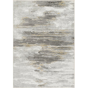 17 Stories Davide Abstract Dark Gray Area Rug & Reviews | Wayfair