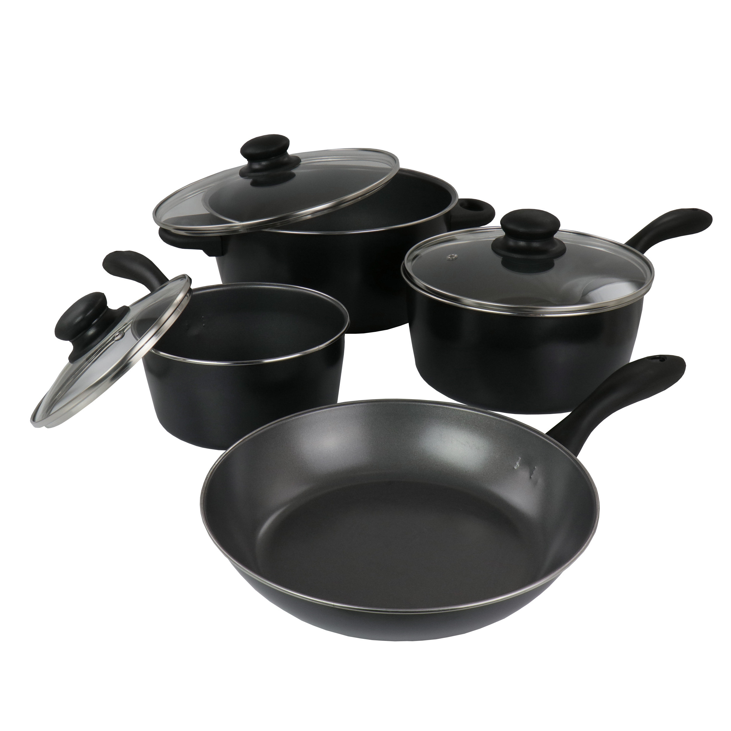 Gibson Home 7 Piece Carbon Steel Non Stick Cookware Set & Reviews | Wayfair
