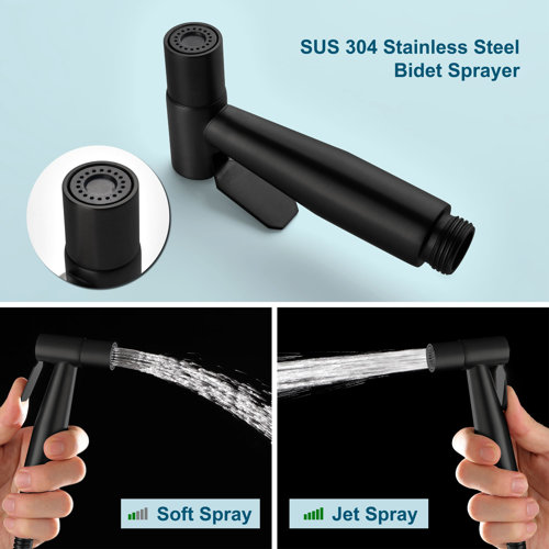 AWZTOO Single Hole Faucet Horizontal Bidet Faucet | Wayfair