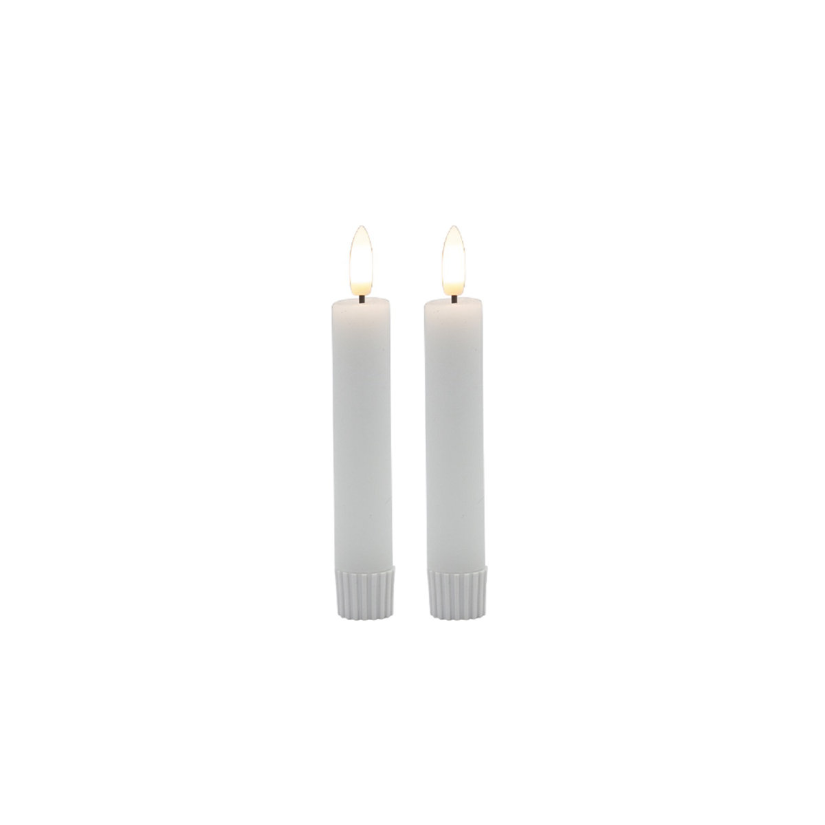The Party Aisle™ 2 Pc Sm Champagne Taper Flameless Candle | Wayfair