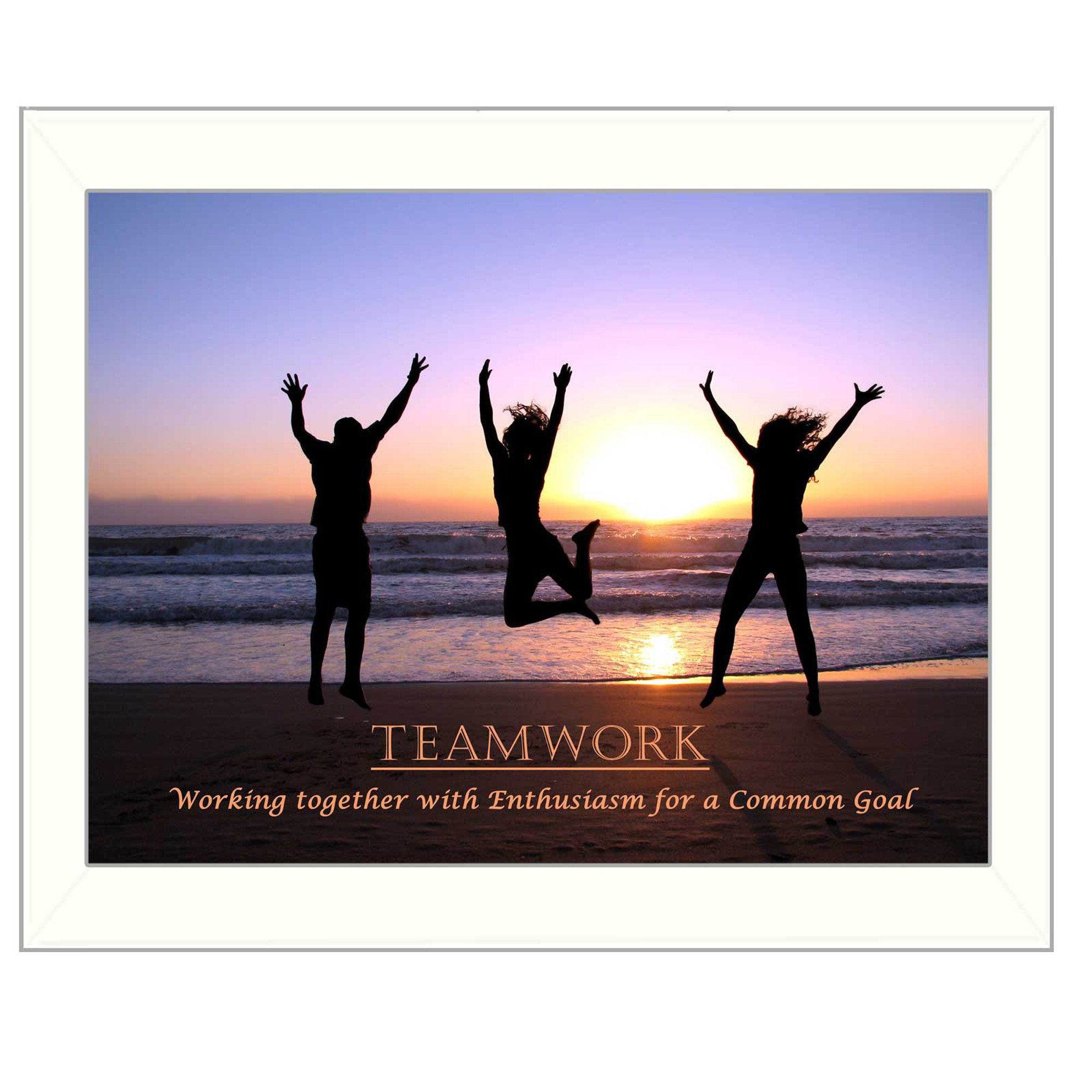 Trinx Teamwork 4 Framed Print Wall Art | Wayfair
