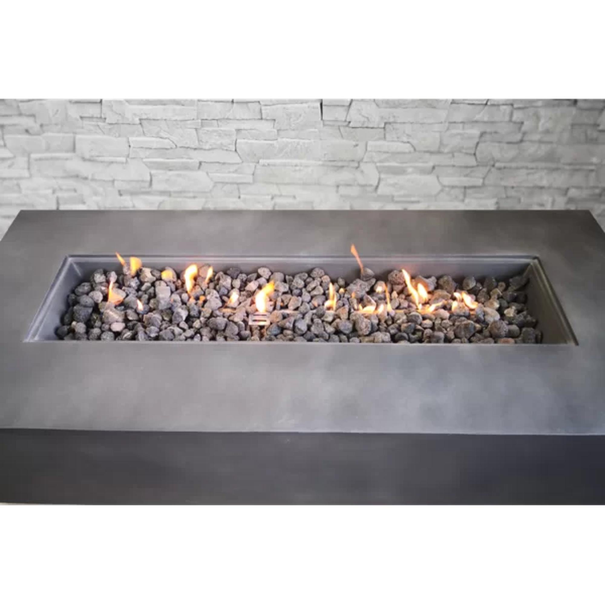 Brayden Studio® Concrete Propane Outdoor Fire Pit Table | Wayfair