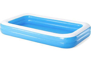 Bestway Plastic Rectangle Inflatable Pool 46cm H x 183cm W x 305cm L ...