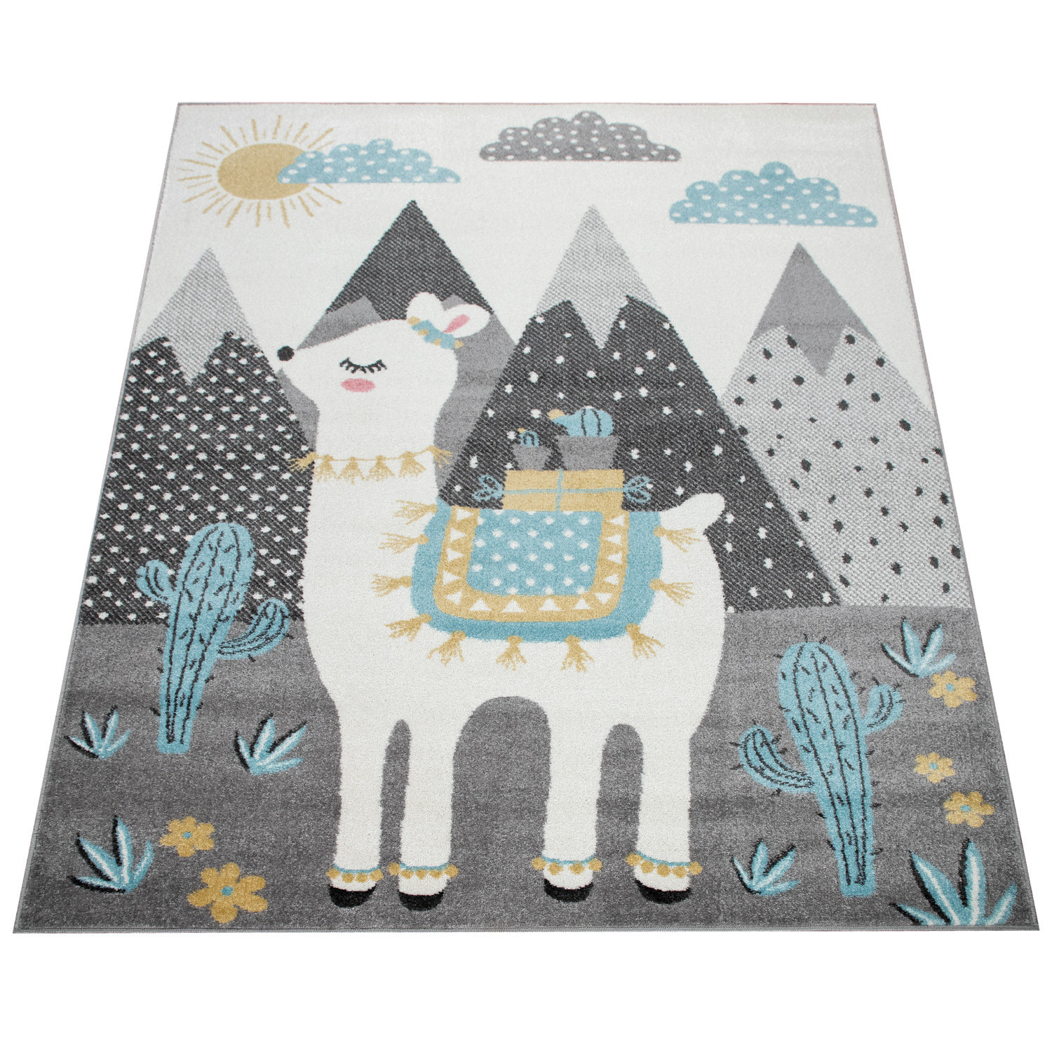 Paco Home Mountains and Llama Kid Rug | Wayfair