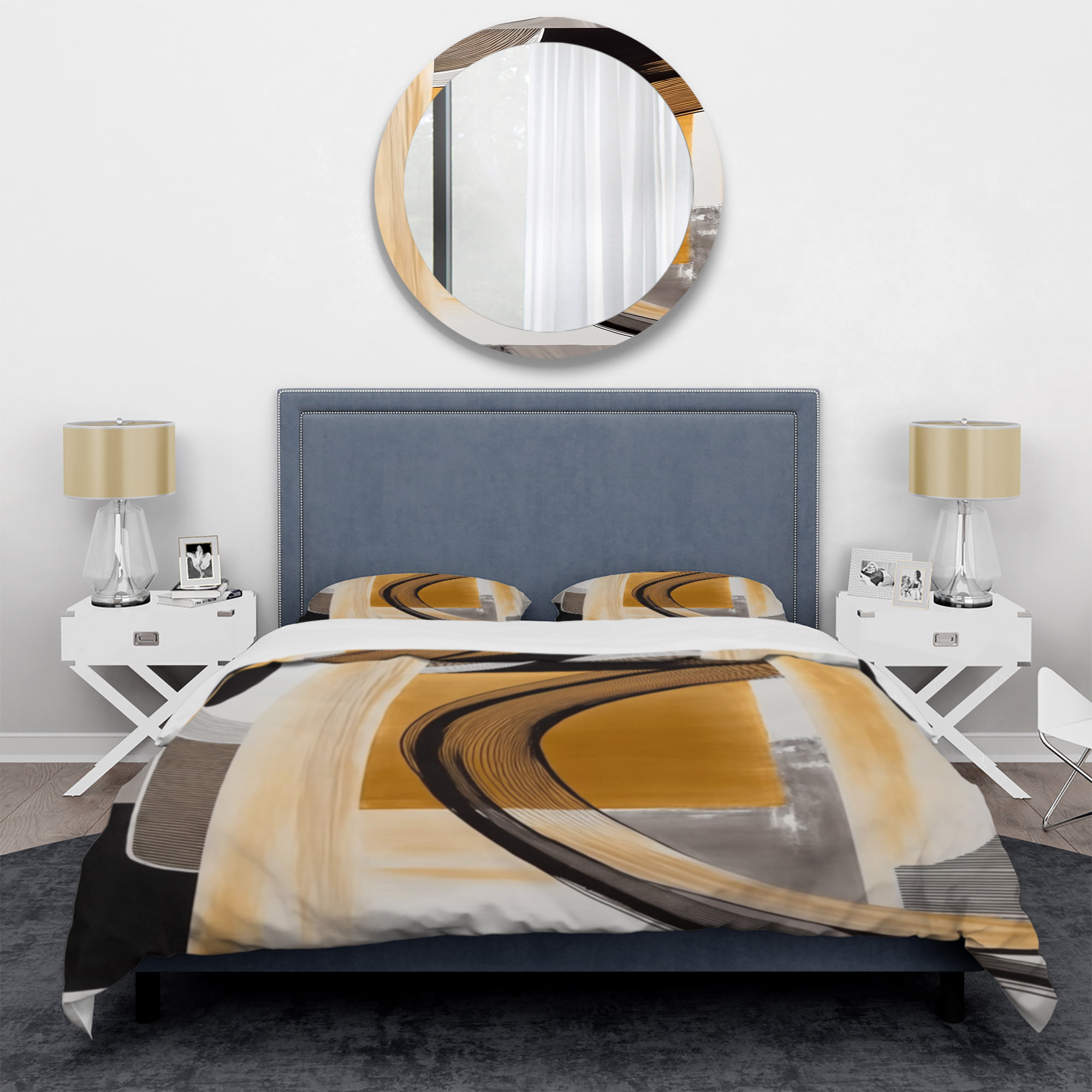 Design Art Glam Art Deco Abstract III BeddingMicrofiber / Polyester ...