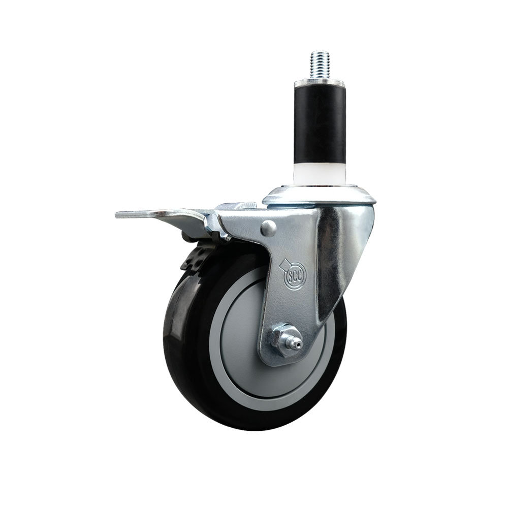 Service Caster Poly Swivel Expanding Stem Caster Total Lock Brake SCC ...