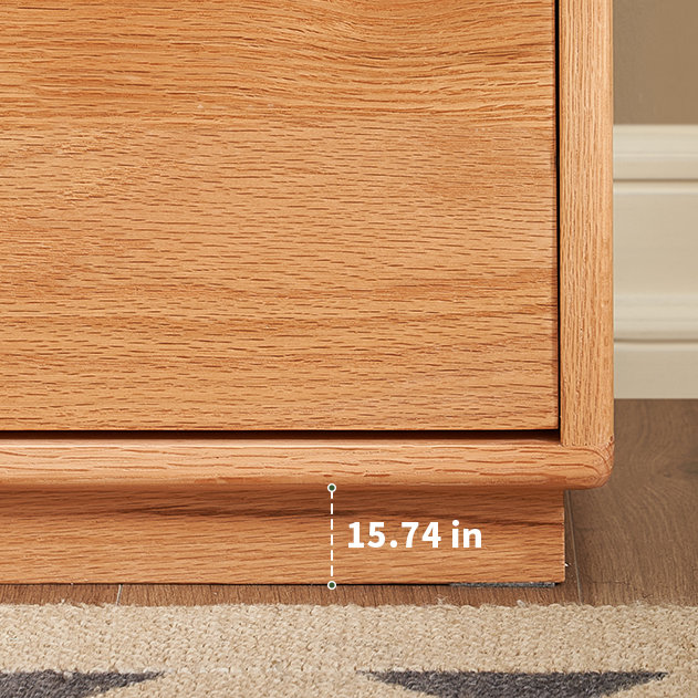 SUPROT Solid Oak Storage Bookcase | Wayfair