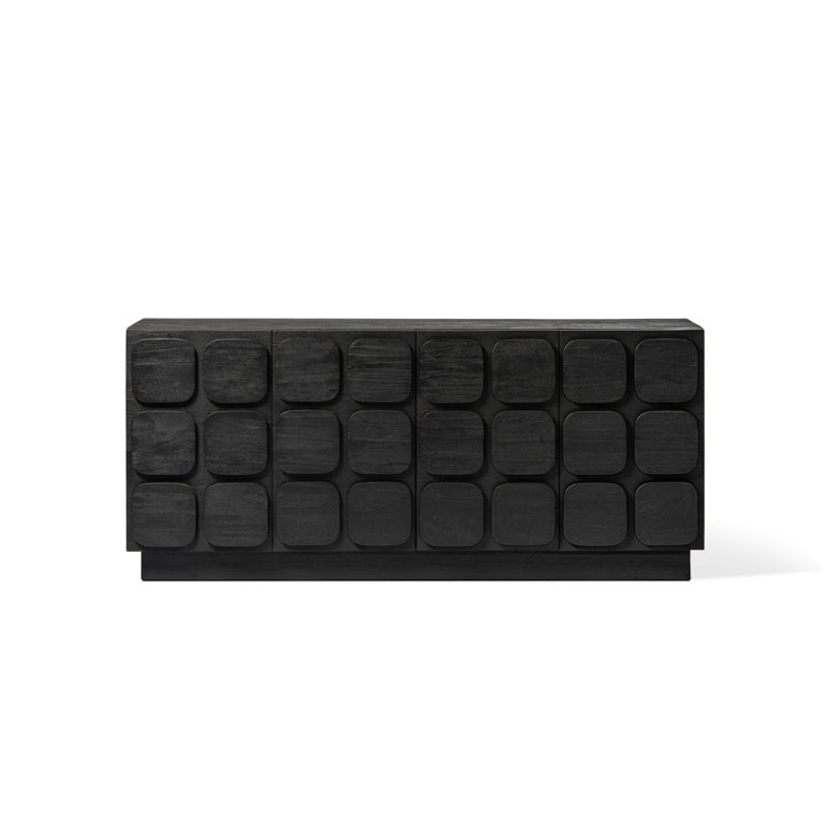 Ebern Designs Natalyah Solid Wood Rectangle Accent Cabinet | Wayfair.co.uk