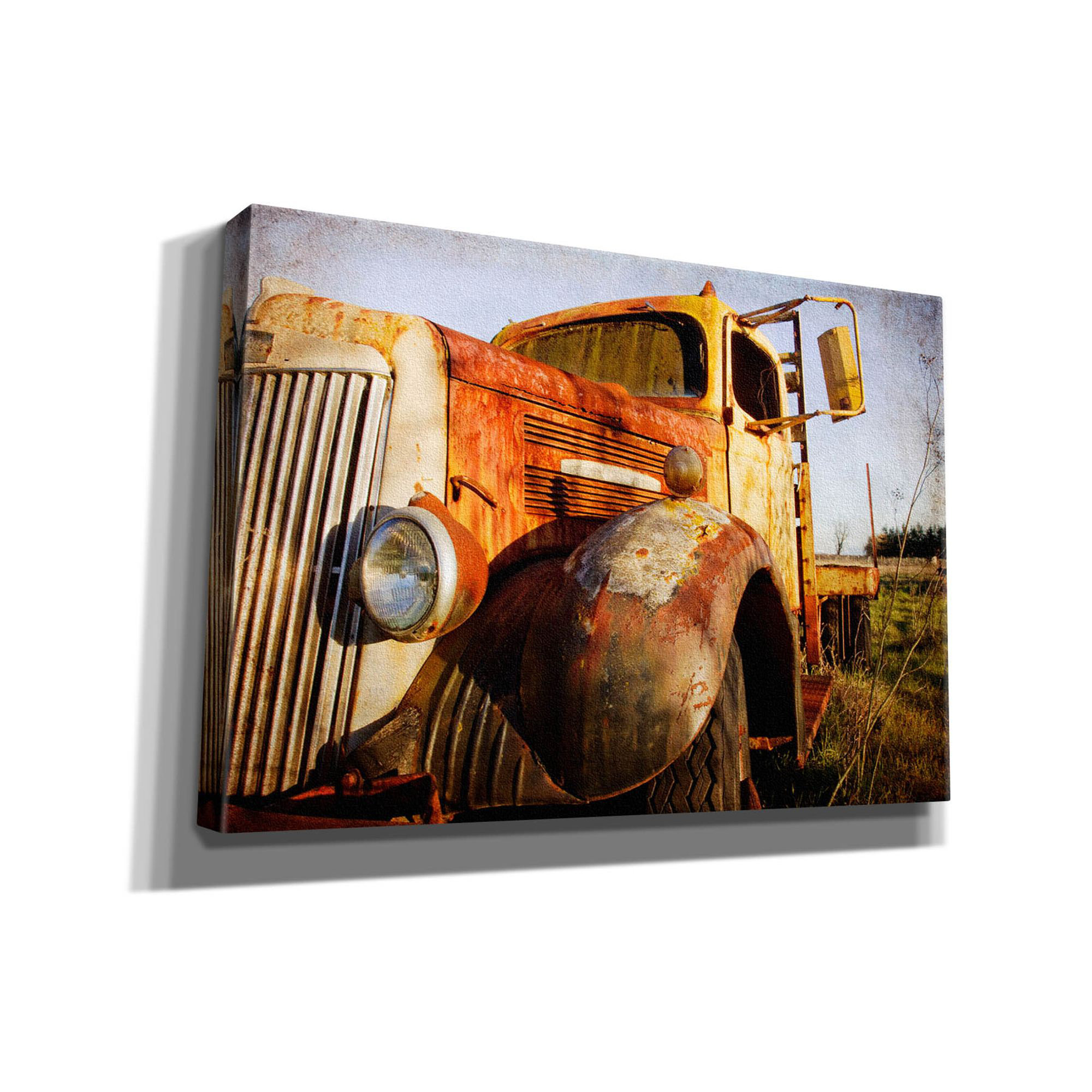 17 Stories White Truck, Driver's Side', Canvas Wall Art | Wayfair