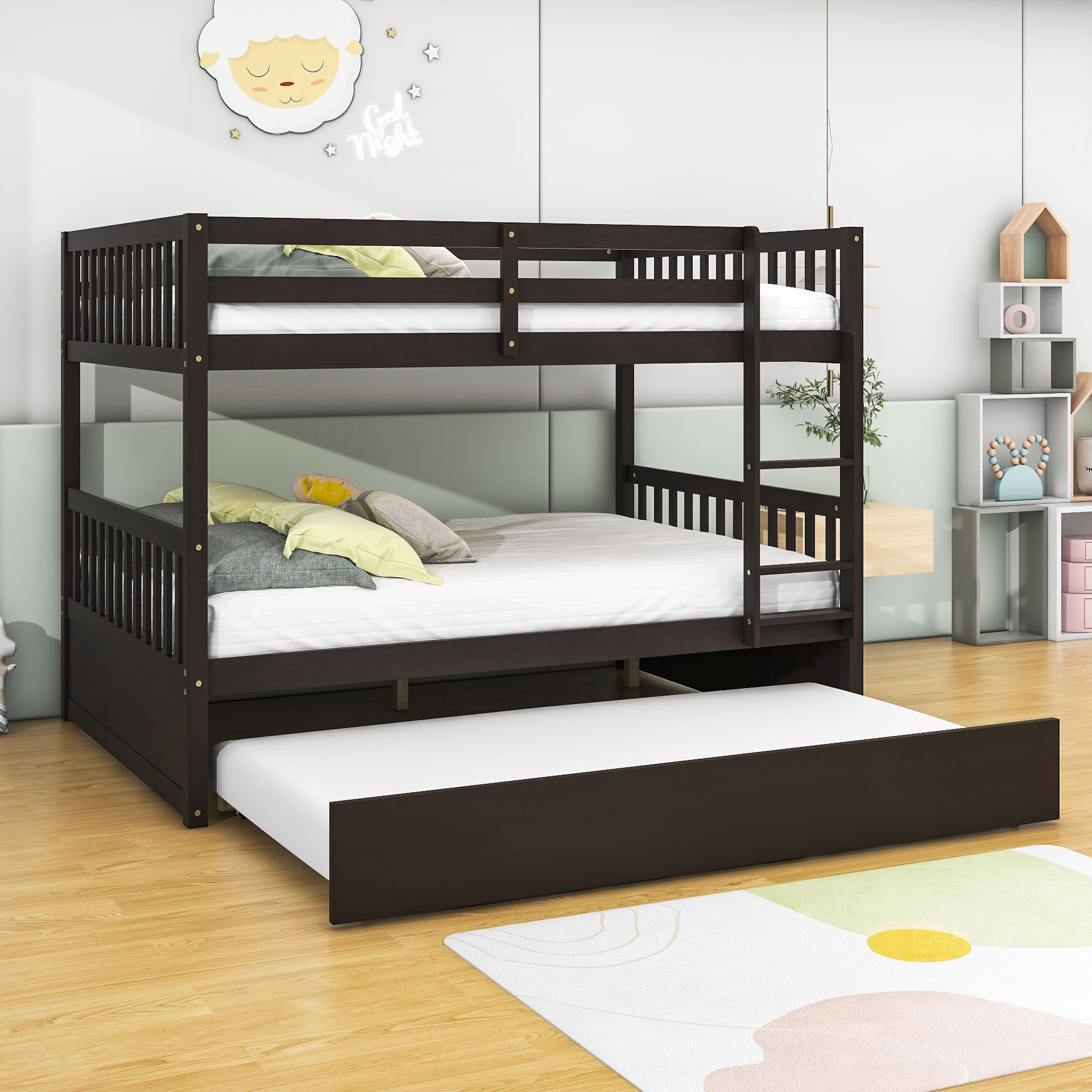 Harriet Bee Kail Kids Full Over Full Bunk Bed with Trundle - Wayfair Canada