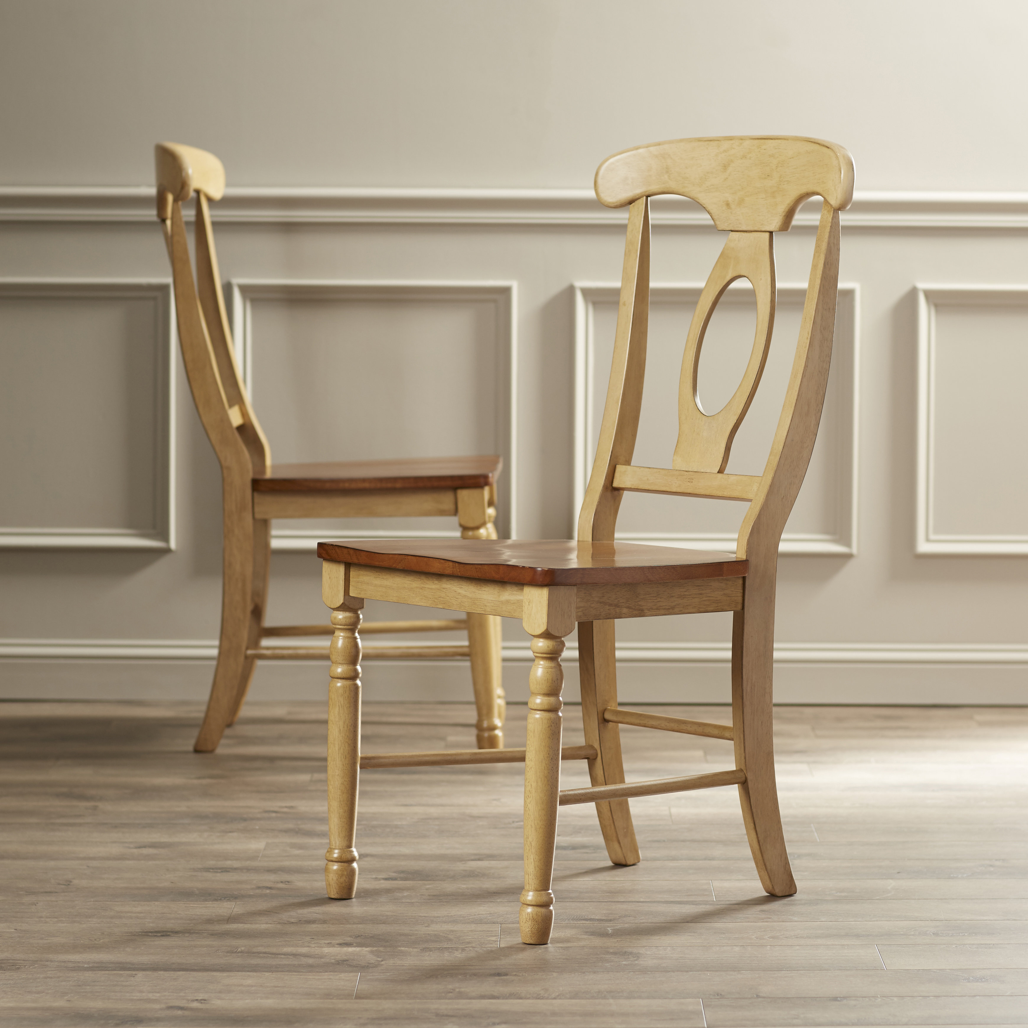 Three Posts™ Orviston Solid Wood Slat Back Side Chair & Reviews | Wayfair