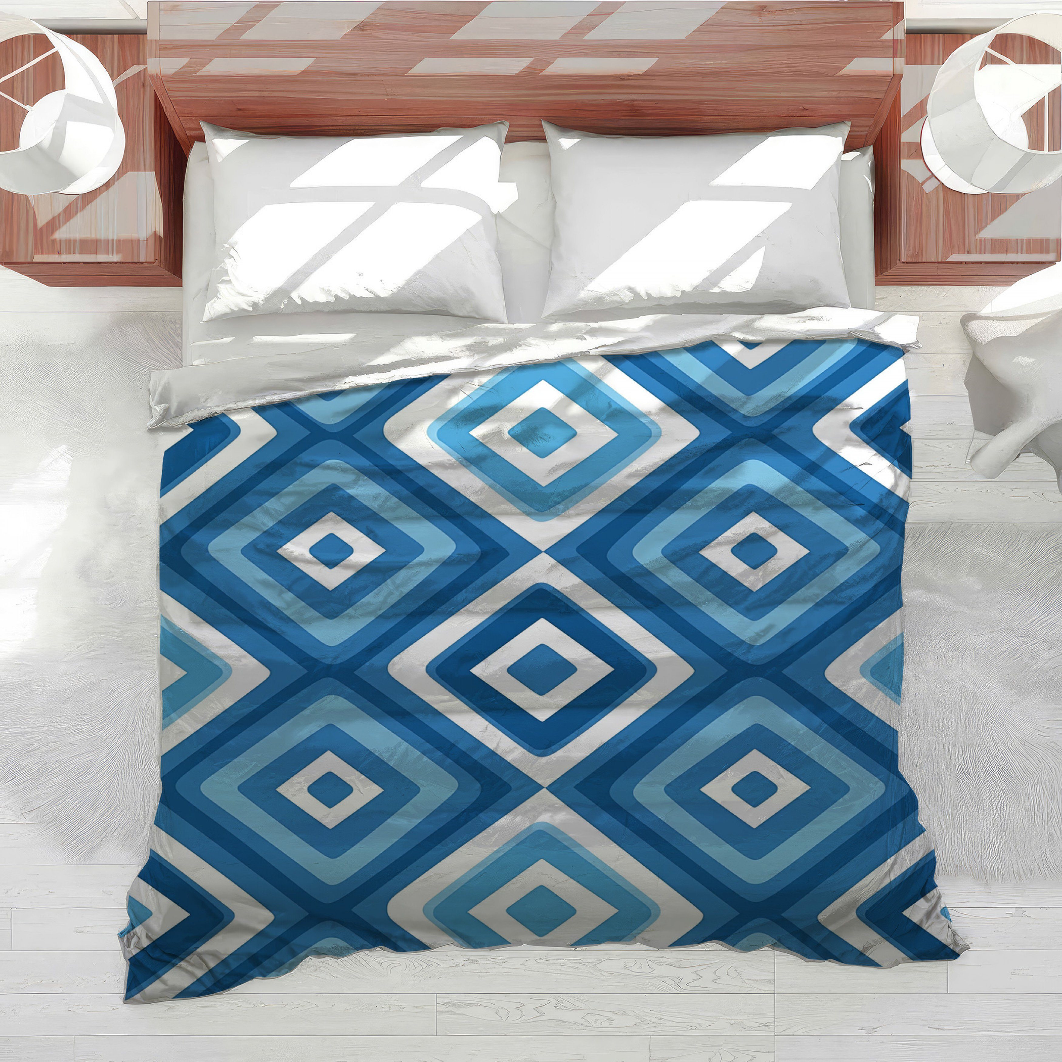 VisionDecor Diamond Bedding Geometric Duvet Cover Retro | Wayfair