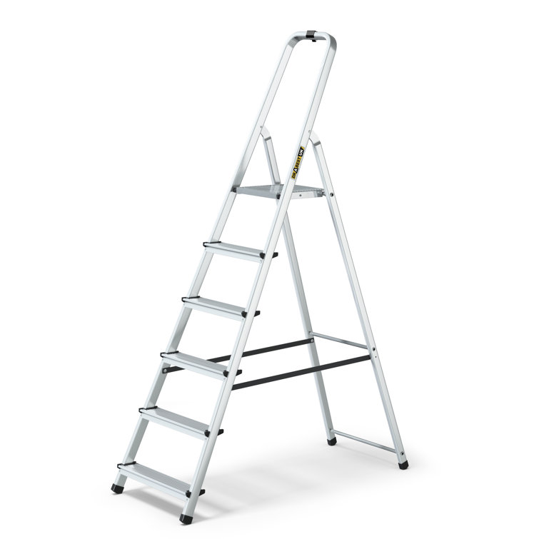 DRABEST UK ALD 6 - Step Aluminium Folding Small Step Ladder | Wayfair.co.uk