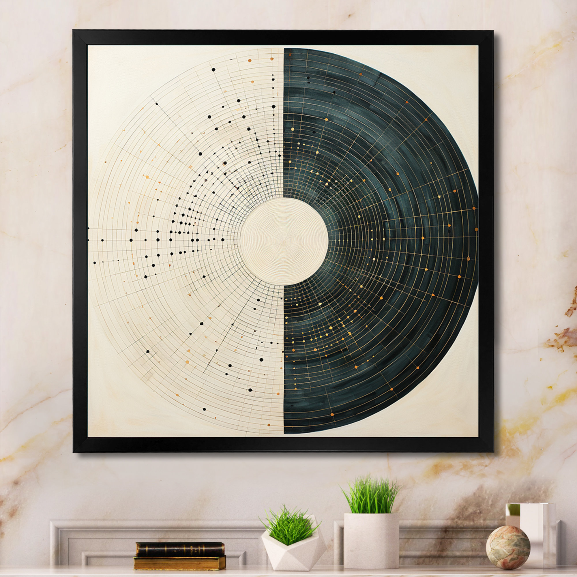 Ivy Bronx Grey White Minimalist Ying Yong - Print - Wayfair Canada