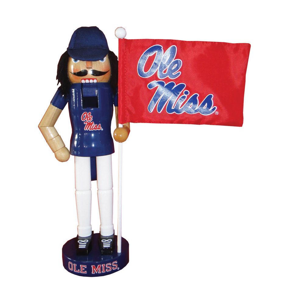 Santa's Workshop NCAA Ole Miss, mascotte, drapeau, casse-noisette et ...