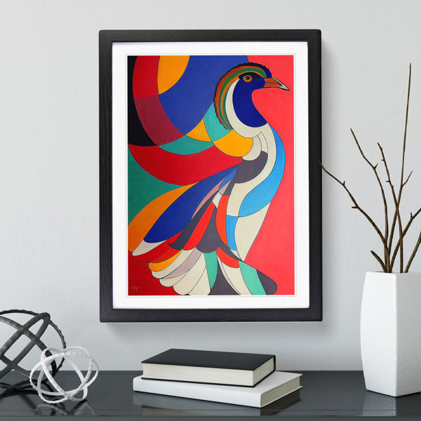 George Oliver Peacock Abstract No.1 - Single Picture Frame Graphic Art ...