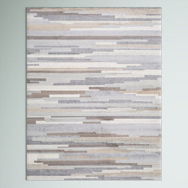 Zipcode Design™ Herrod Abstract Gray/Tan/White Area Rug & Reviews | Wayfair