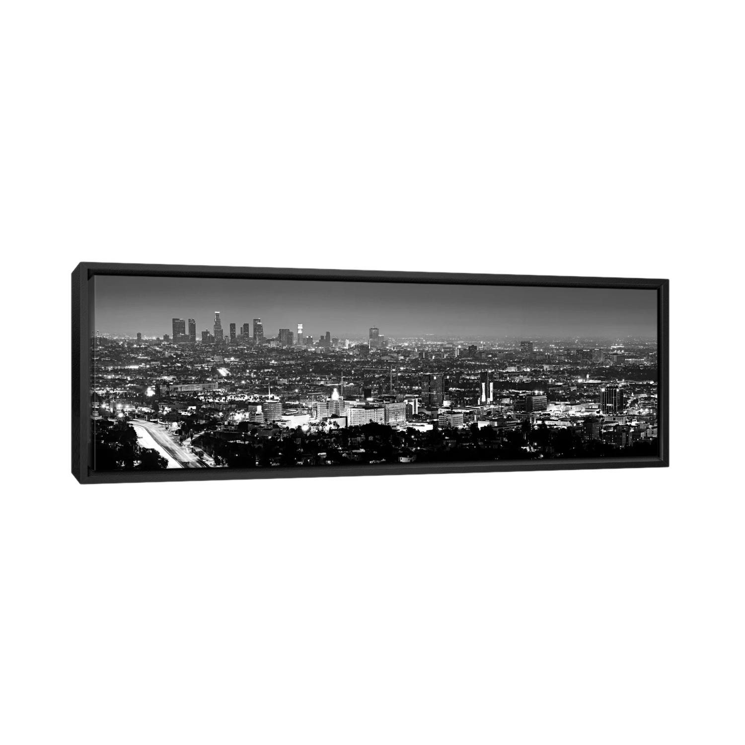 East Urban Home 'Los Angeles Skyline Cityscape' Photographic Print on ...
