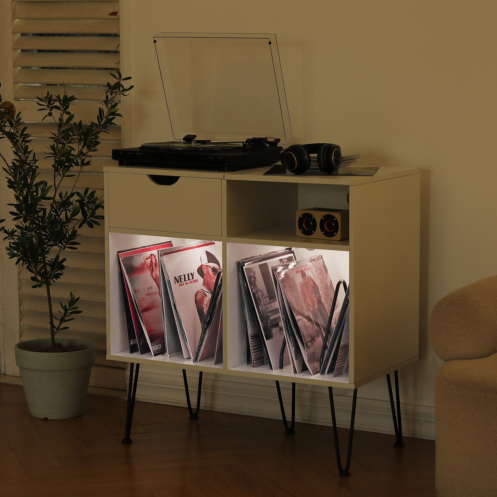 Latitude Run® 3 - Shelf Audio Rack with 3-Color RGB LED Light & Reviews ...