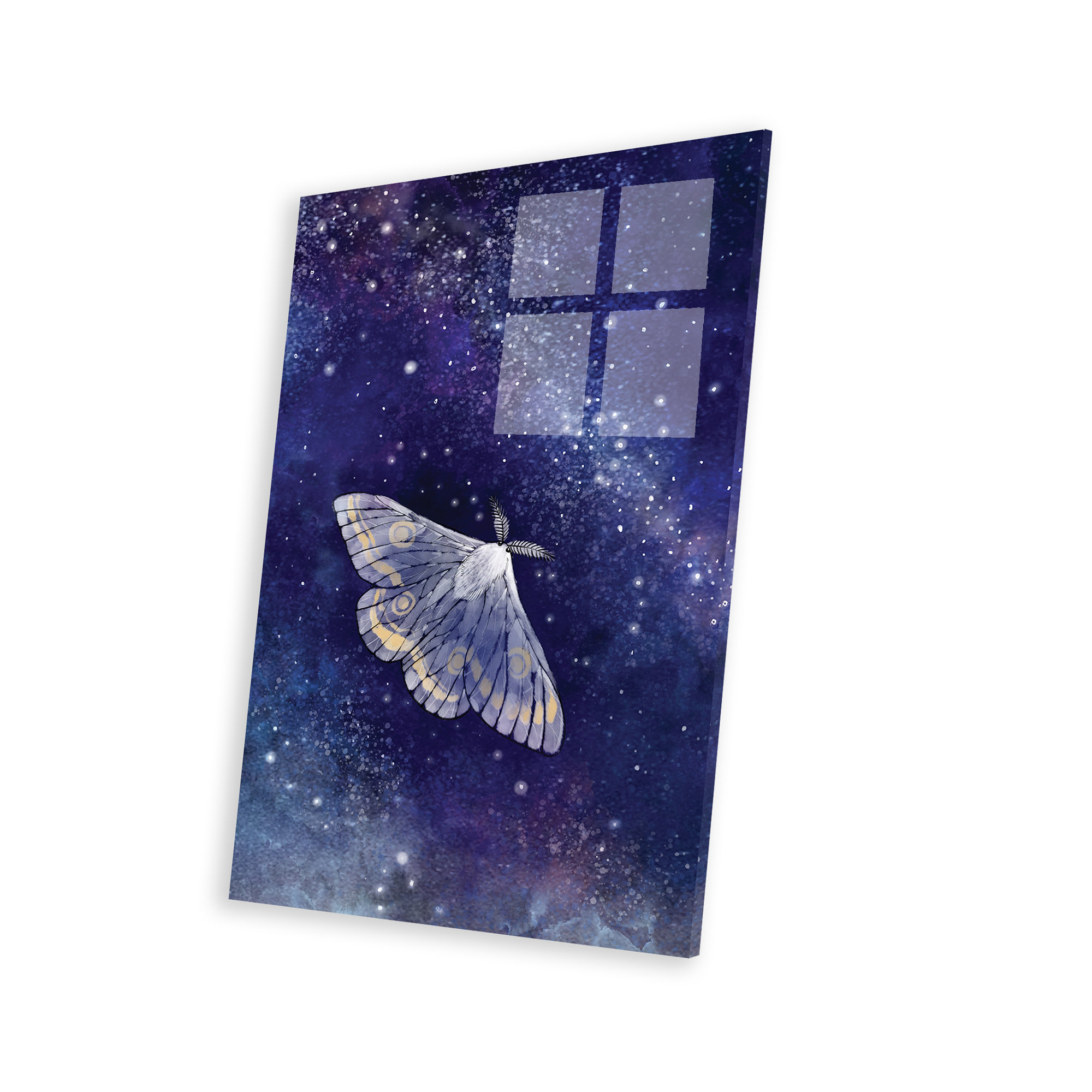 August Grove® Moth And The Milky Way On Plastic/Acrylic by Thomas ...