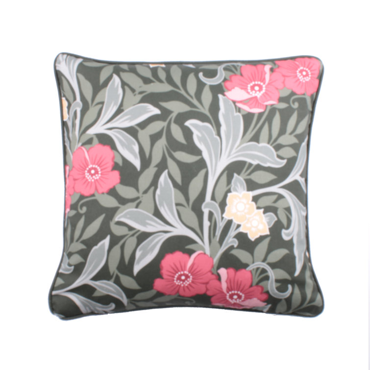 Dreams & Drapes Sandringham Floral Square Throw Pillow Cover | Wayfair ...