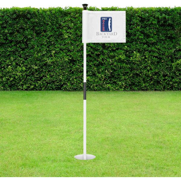 WATSY Golf Practice Pin Flags (8x6 Inch) – Includes 3-Foot Fiberglass ...