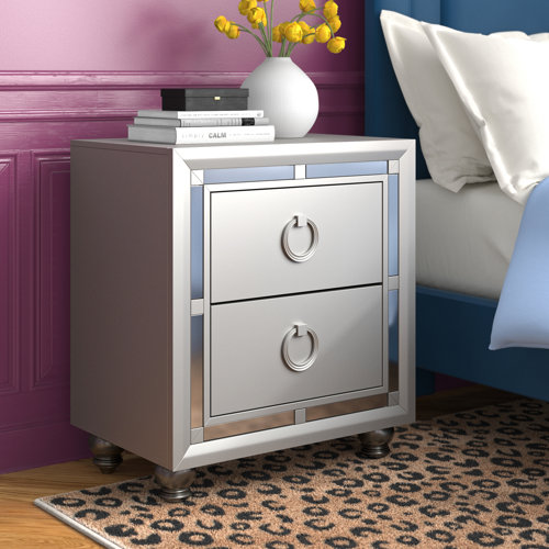 Silver Nightstands You'll Love | Wayfair