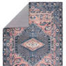 Nikki Chu Issa Machine Washable Performance Dark Blue/Pink Rug | Wayfair