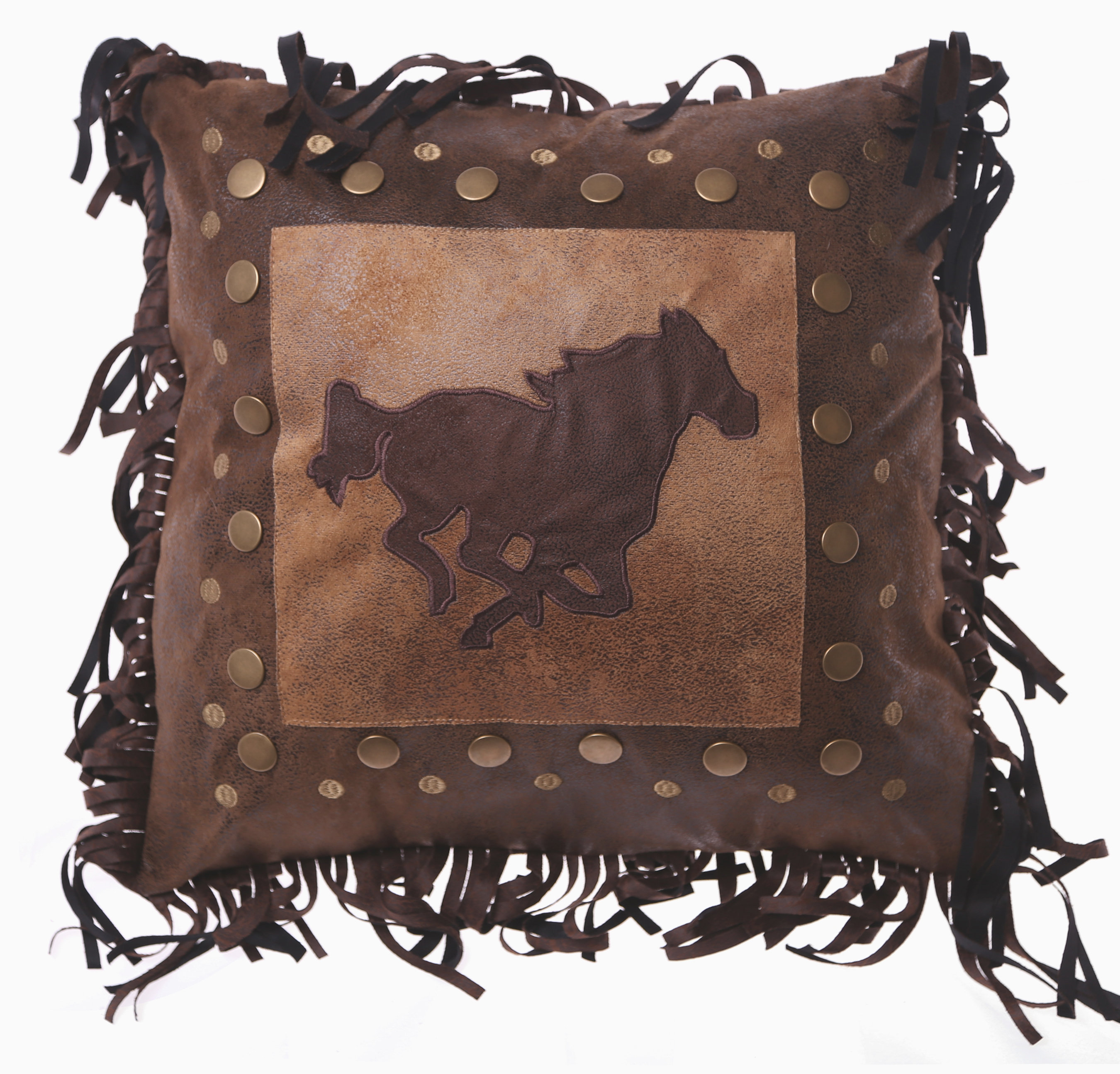 Carstens Inc. Horse Rivest Western Throw Pillow | Wayfair