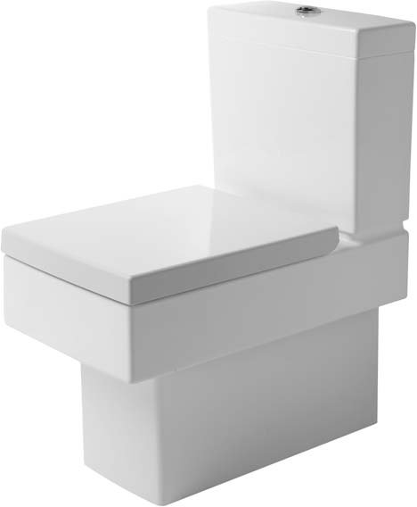Duravit Vero Dual-Flush Elongated Two-Piece Toilet with Glazed Surface ...