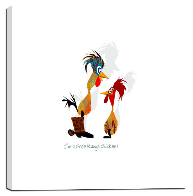 Cortesi Home "Free Range" by Chuck Wimmer Graphic Art on Wrapped Canvas ...