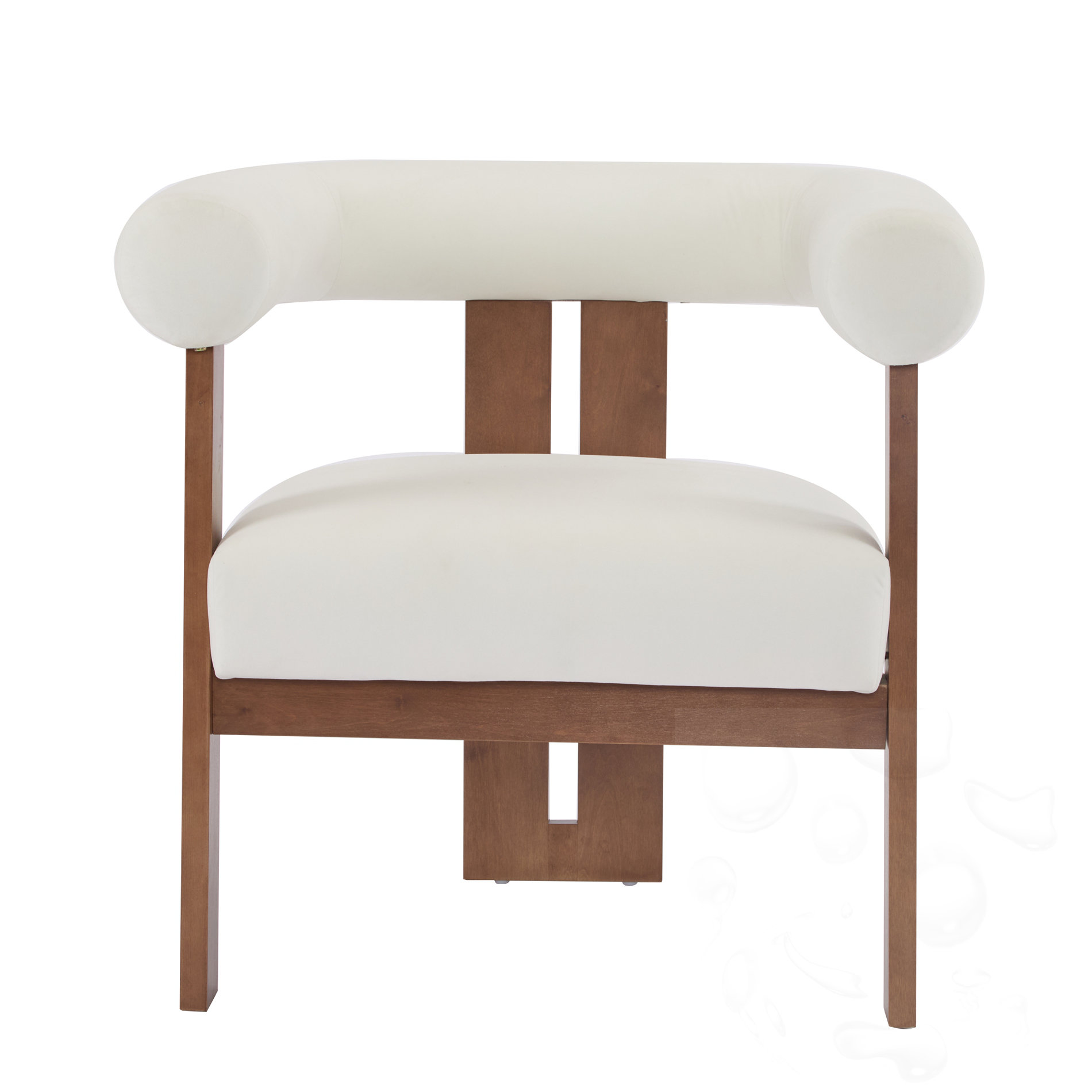 Latitude Run® Upholstered Round Arm Accent Chair | Wayfair