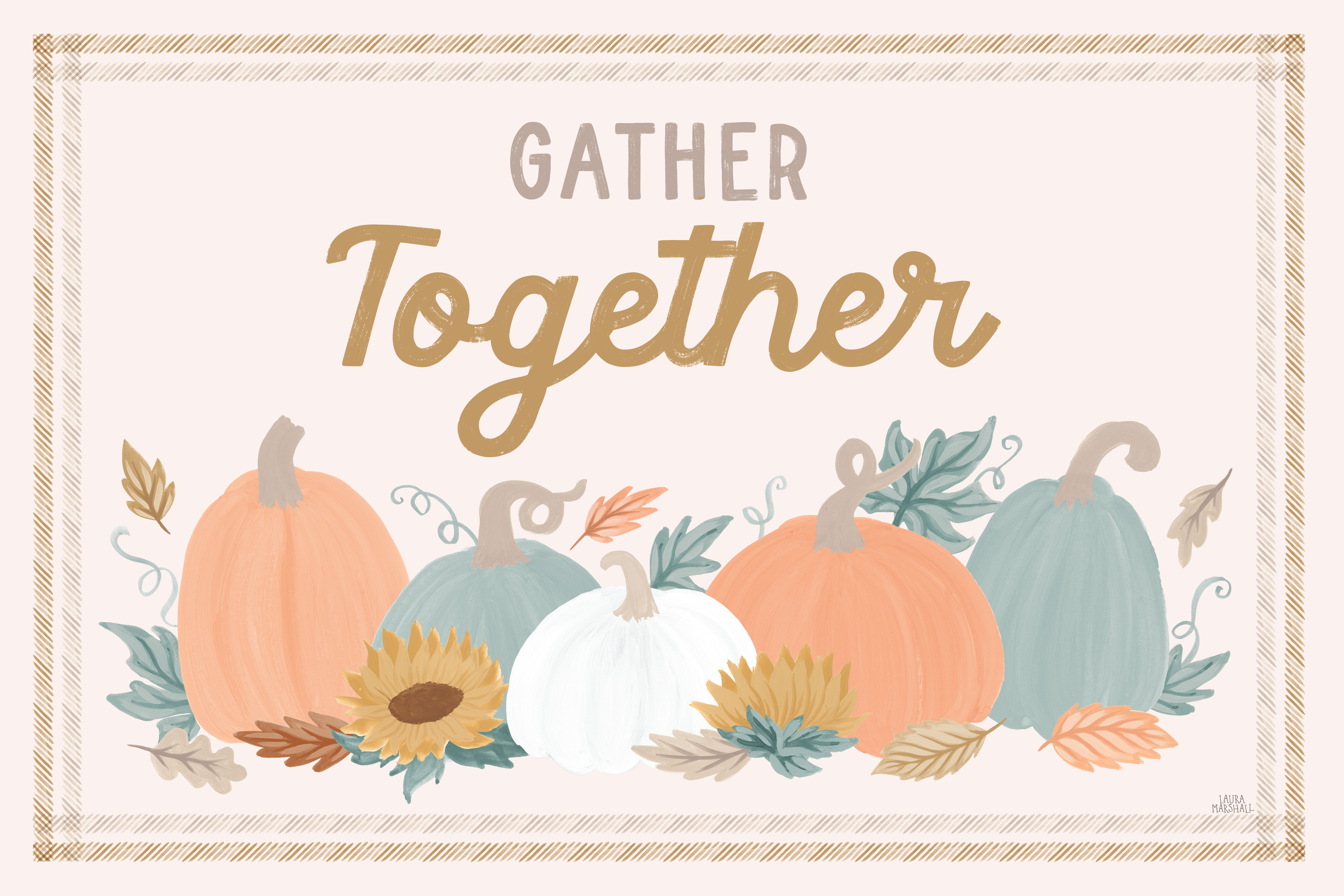 August Grove Festive Friendsgiving I by Laura Marshall - Print ...