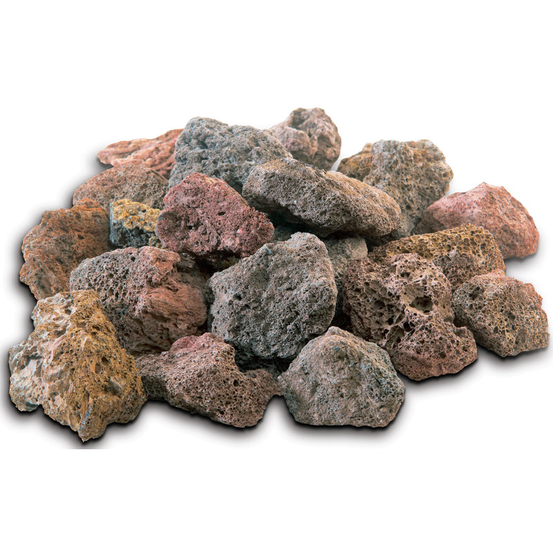 GrillPro 7 lb. Natural Lava Rock Fire Pit Glass & Reviews | Wayfair