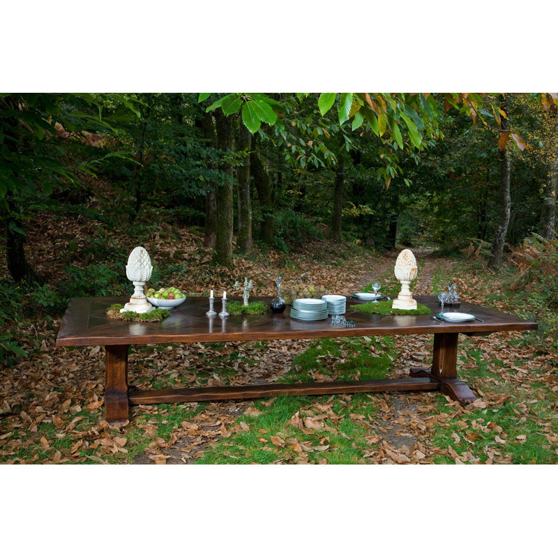Michel Ferrand 45.28" Trestle Dining Table | Wayfair