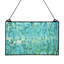 Andover Mills 10.75"H Theo Opaque Turquoise-Stained Glass Window Panel ...